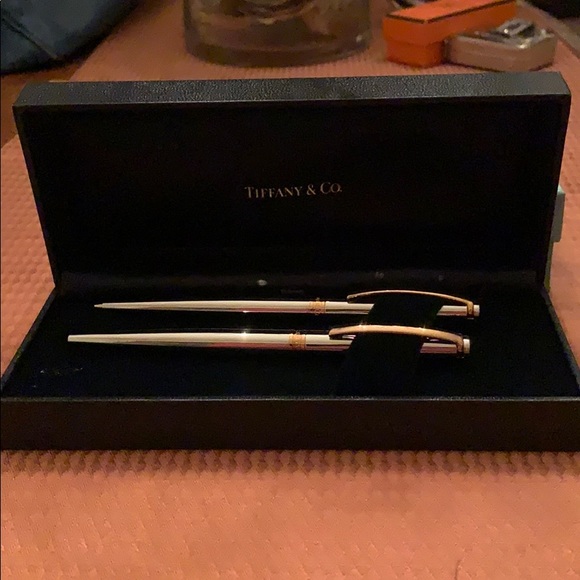 Tiffany & Co. | Accessories | Tiffany Pen Pencils Set Never Used In Box ...